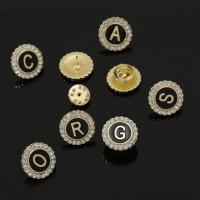 China Custom Made Tie Clips A-Z 26 Letters Capital Initial Cufflinks And Tie Clips For Men for sale
