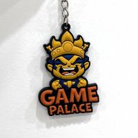 China Custom Soft Pvc Silicone Keyring Plastic Pvc Key Holder Chain Logo Keychains for sale