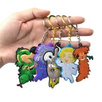 China Customised Soft Pvc Silicone Promotional Keychains Cartoon Anime Key Chains for sale