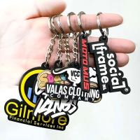 China Customised Soft Pvc Silicone Promotional Keychains Cartoon Anime Key Chains for sale