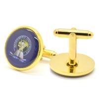 China Mens Accessories Handmade Silver Personalized Cufflinks For Groomsmen for sale