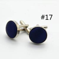 China Cuff Links Set Custom Monogram Mens Red Wedding Gift Cufflinks for sale