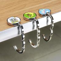China Folding Purse Table Hook Handbag Holder Custom Logo Bag Hanger for sale