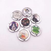 China Folding Purse Table Hook Handbag Holder Custom Logo Bag Hanger for sale