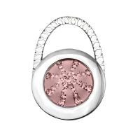 China Metal Folding Portable Bag Hanger Table Hook Handbag Hanger Hook Diamond Pattern Purse Hook for sale