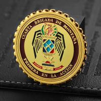 China Zinc Alloy Challenge Coin Custom 2d 3D Gold Double Enamel Logo Souvenir Coin for sale