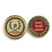 China Zinc Alloy Challenge Coin Custom 2d 3D Gold Double Enamel Logo Souvenir Coin for sale