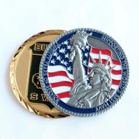 China Custom Logo Challenge Coins Coin Metal Antique Brass Zinc Alloy Custom challenge coin for sale