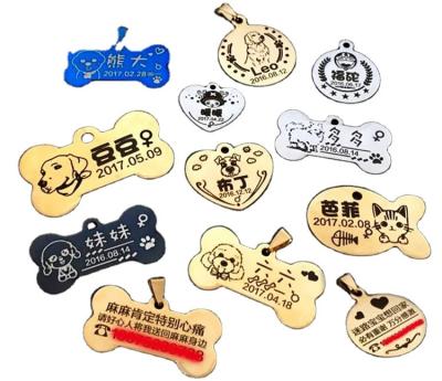 China Laser Custom Pet LOGO Dog Tag Custom Identity Card ID Card Dog Card for sale