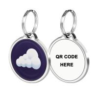 China Soft Enamel Zinc Alloy Metal NFC QR Code Pet ID Tags Dog Tags for sale