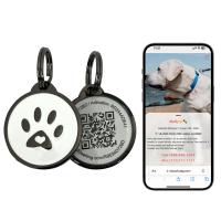 China Soft Enamel Zinc Alloy Metal NFC QR Code Pet ID Tags Dog Tags for sale
