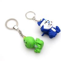 China Personalized Custom Silicone Rubber Keyring Cartoon 3d Soft Pvc Keychain for sale