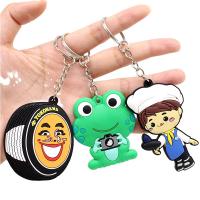 China Personalized Custom Silicone Rubber Keyring Cartoon 3d Soft Pvc Keychain for sale