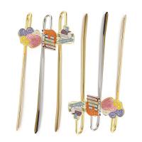 China Custom Zinc Alloy Brass Metal Bookmark 3D Soft Enamel Book Mark for sale