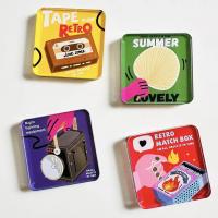China Custom Design 3D Metal Photo Fridge Magnet Tinplate Refrigerator Fridge Magnets for sale