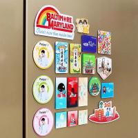 China Custom Design 3D Metal Photo Fridge Magnet Tinplate Refrigerator Fridge Magnets for sale