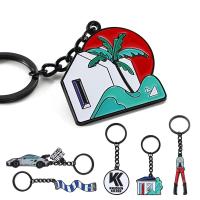 China Metal Soft Hard Enamel Keychains Keychain Custom Logo 3D 2D Keyrings Keychain for sale