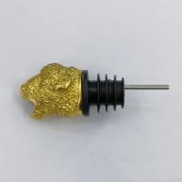 China Custom Animal Head Wine Pourer Metal Wine Mouth Zinc Alloy Yak Bottle Pourer for sale