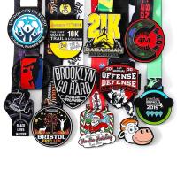 China Custom Medals Zinc Alloy 3d Marathon Run Medal Basketball Soccer Football Medal With Ribbon for sale