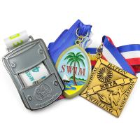 China Zinc Alloy Award Design Logo 2D 3D Gold Soccer Running Sport Metal Custom Medal for sale