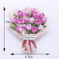 China Cute Flower Customized Logo 3D Soft PVC Rubber Fridge Magnets 2D 3D For Fridge Decoration for sale