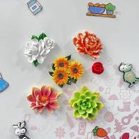 China Cute Flower Customized Logo 3D Soft PVC Rubber Fridge Magnets 2D 3D For Fridge Decoration for sale