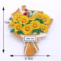 China Cute Flower Customized Logo 3D Soft PVC Rubber Fridge Magnets 2D 3D For Fridge Decoration for sale