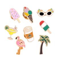 China Metal Food Lapel Pin Badge Logo Custom Ice Cream Soft Hard Enamel Pin for sale