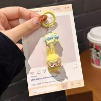 China Mini Labubu Keychain Kawaii Monster Doll Bag Charm Plush Doll Accessories For Collectors for sale