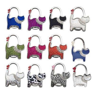 China Table Bag Hanger Hook Foldable Zinc Alloy Material For Purse Long Handbag for sale
