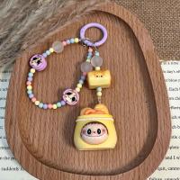 China Labubu PVC Keychain Pop Mart Monster Doll Bag Charm Phone Lanyard Mobile Phone Strap for sale
