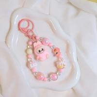 China Custom Soft Labubu PVC Keychain Pop Mart Monster Keyring Bag Phone Lanyard Accessories Gifts for sale