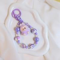 China Custom Soft Labubu PVC Keychain Pop Mart Monster Keyring Bag Phone Lanyard Accessories Gifts for sale