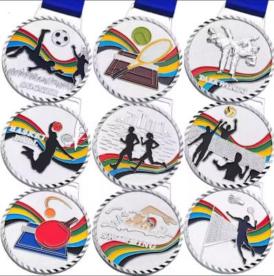 China Custom Zinc Alloy 3D Sports Medal with UV Printing for sale