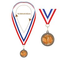 China Custom Logo 3D Zinc Alloy Enamel Religious Medal Church Souvenir Antique Silver Religious Medals Medal with Ribbon for sale