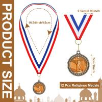 China Custom Engraved Religious Cross Medal with Neck Ribbon Gift for sale