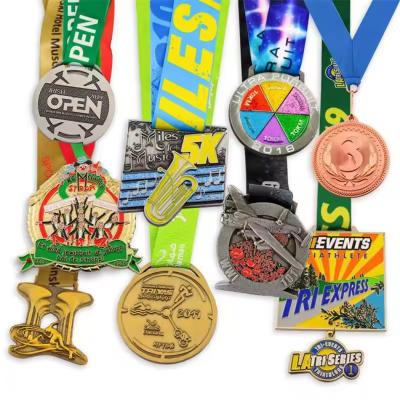 China Custom Zinc Alloy Sports Medal with Engraving and Plating for sale