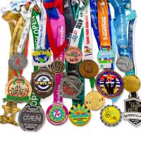 China Custom Zinc Alloy Sports Medal with Engraving and Plating for sale