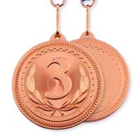 China Custom Zinc Alloy Sports Medal with Laser Engraving for sale