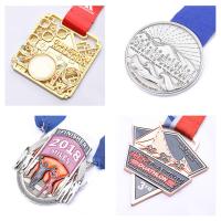 China Professional Customized  Zinc Alloy 3D Metal Marathon Metal Sports Award Medallion Soccer Trophy Gold Medal for sale
