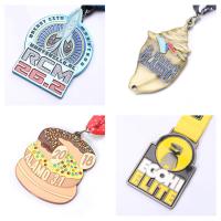 China Professional Customized  Zinc Alloy 3D Metal Marathon Metal Sports Award Medallion Soccer Trophy Gold Medal for sale