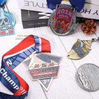 China Professional Customized  Zinc Alloy 3D Metal Marathon Metal Sports Award Medallion Soccer Trophy Gold Medal for sale