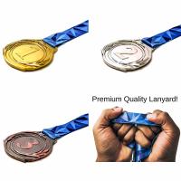 China Custom Engraved Metal Medal 20-80mm Gold Silver Bronze Sports Award for sale
