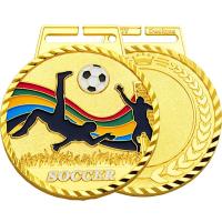 China Custom Zinc Alloy Football Medals 50mm Laser Engraved Sports Awards for sale