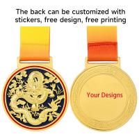 China Custom Sports Medals 20-80mm Gold Plated Zinc Alloy for sale