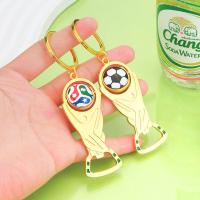 China Country Flag Multifunctional World Football Bottle Opener Keychain for Football Soccer Fans Gift Souvenir for sale
