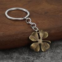 China Hot Selling Beautiful Luxury Four-leaf Clover Keychain Wholesale for Gifts for sale