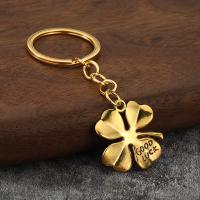 China Hot Selling Beautiful Luxury Four-leaf Clover Keychain Wholesale for Gifts for sale