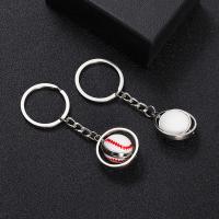 China 2026 Football Event Souvenir Keychain 360 Rotating Mini Sports Ball Metal Key Ring Customized Fans Accessories Wholesale for sale