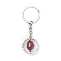 China 2026 Football Event Souvenir Keychain 360 Rotating Mini Sports Ball Metal Key Ring Customized Fans Accessories Wholesale for sale